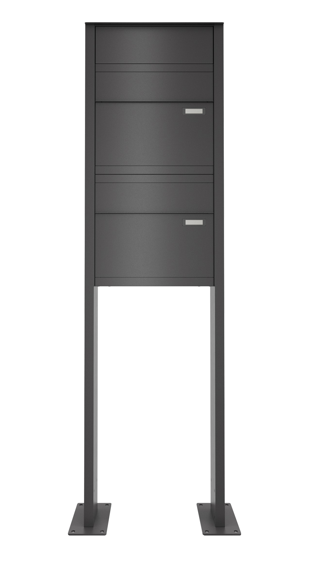 Briefkastenanlage NINE | 2 Briefkästen | freistehend, zum aufschrauben