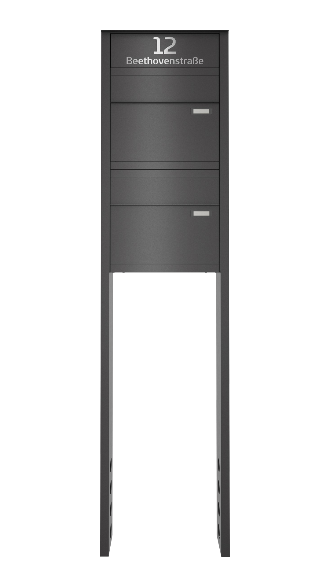 Briefkastenanlage NINE SELECT | 2 Briefkästen | freistehend, zum einbe